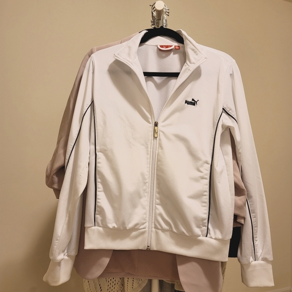 Puma | Jackets & Coats | Puma White Jacket | Poshmark